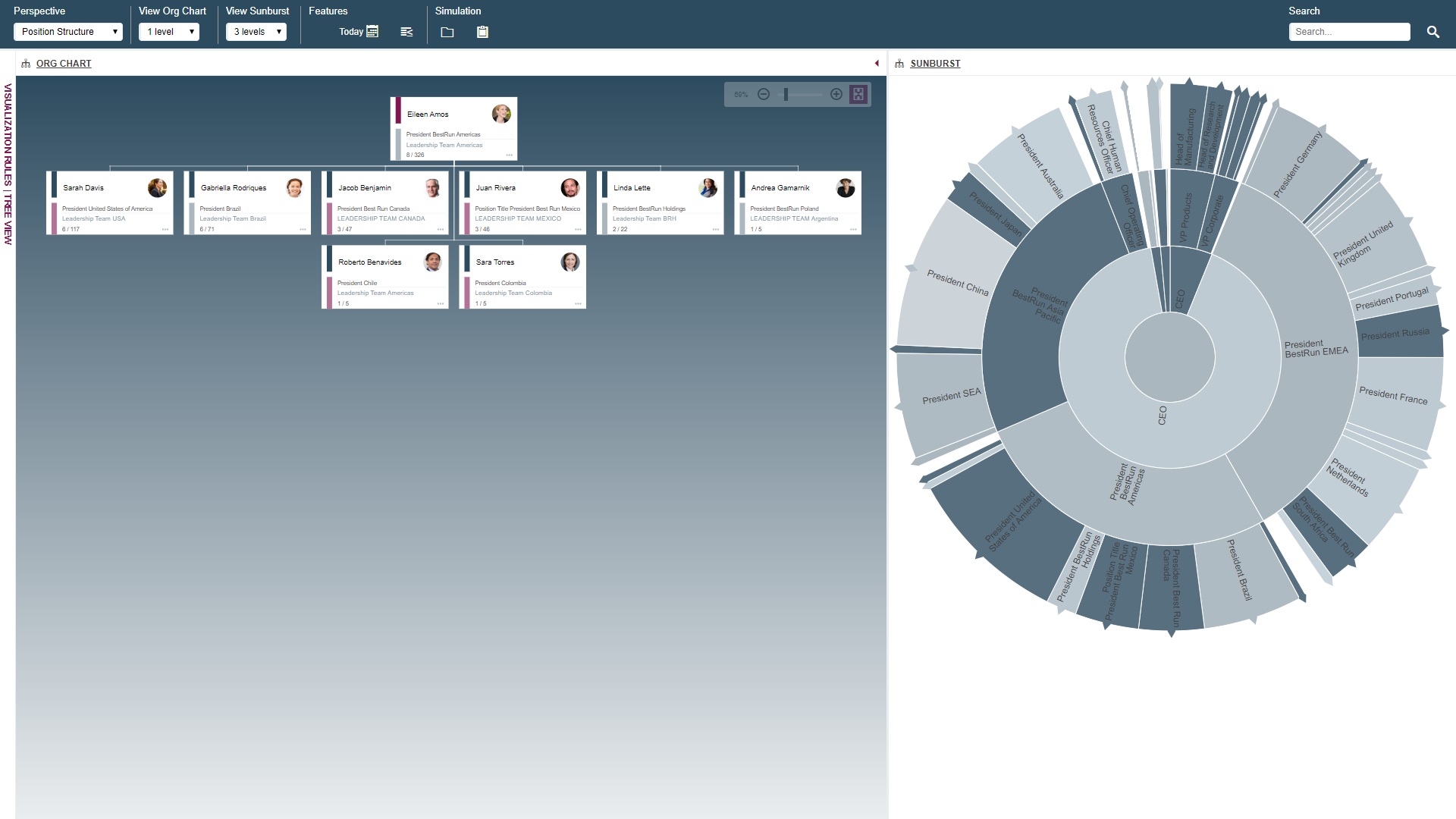 Data Visualization and Org Charts Based on SAP HCM | Ingentis