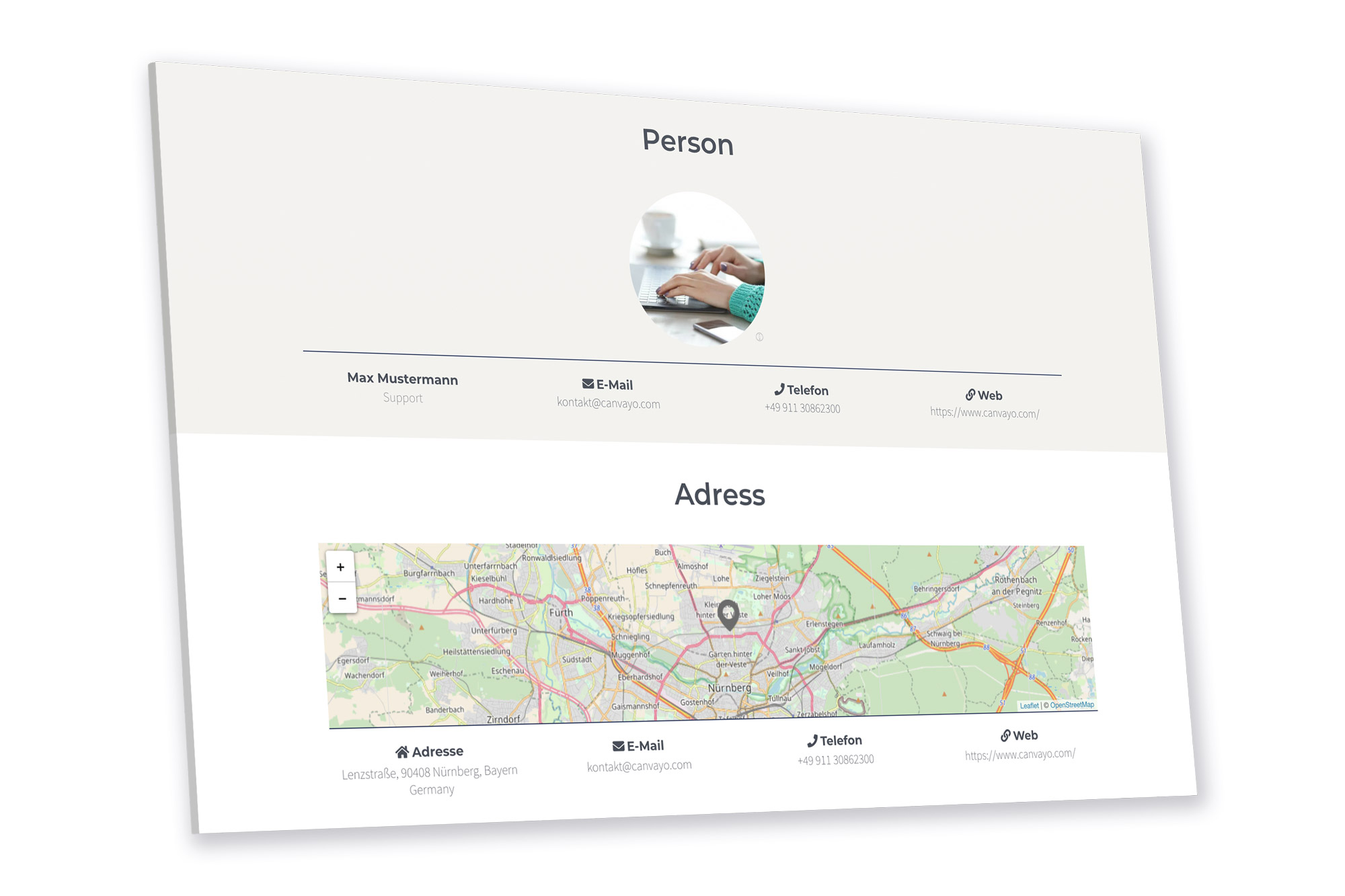 Content-Blöcke › CANVAYO – Support