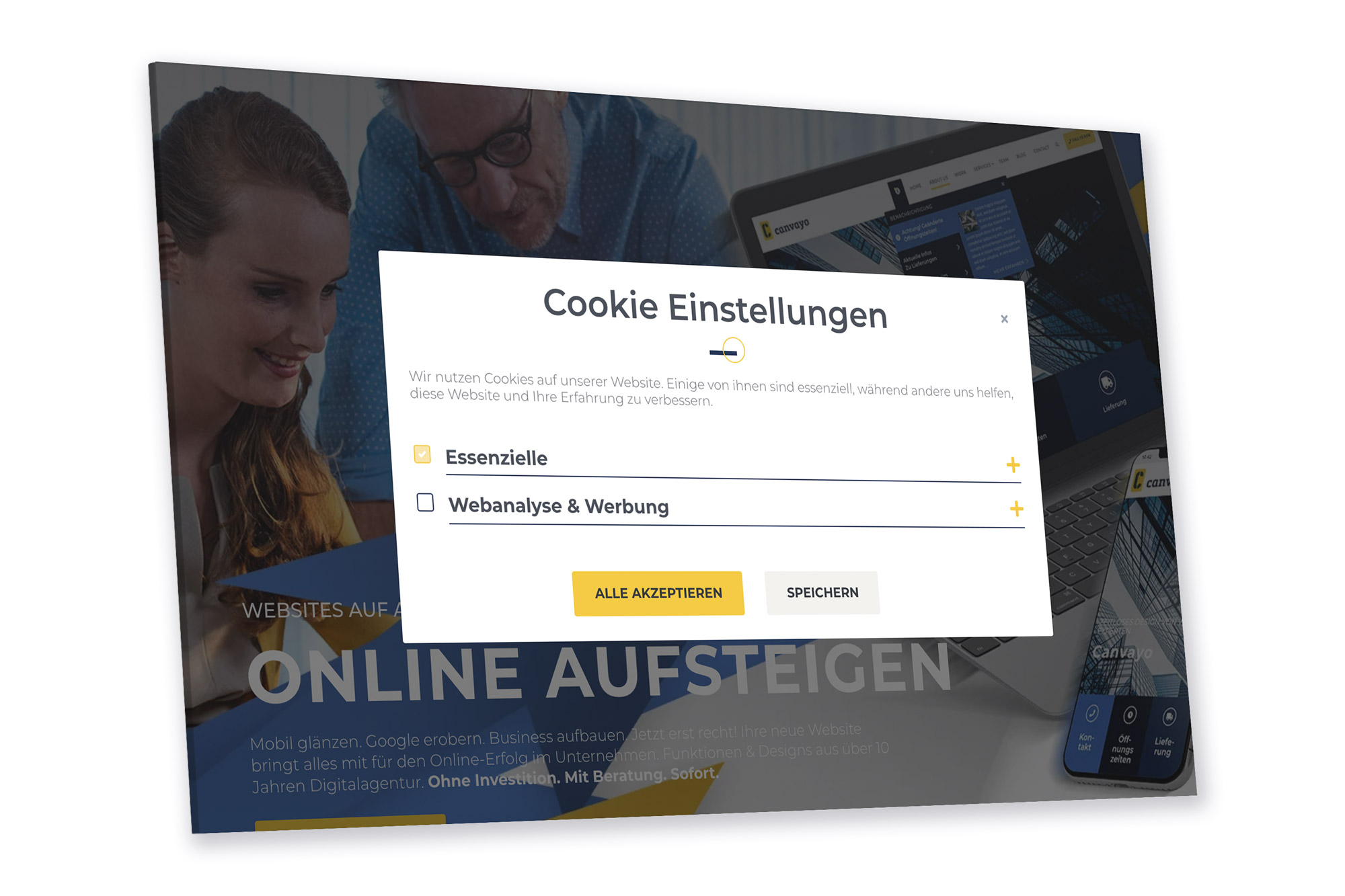 Setup & allg. Einstellungen › CANVAYO – Support
