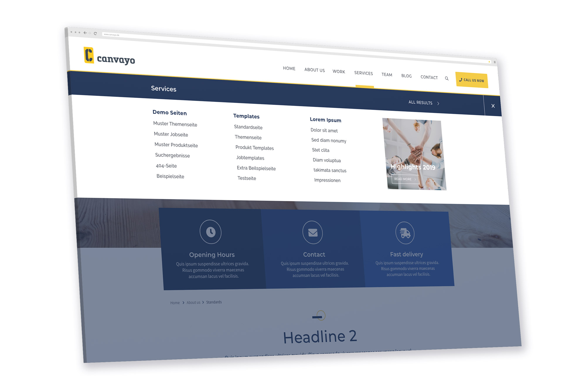 Setup & Einstellungen › CANVAYO – Support