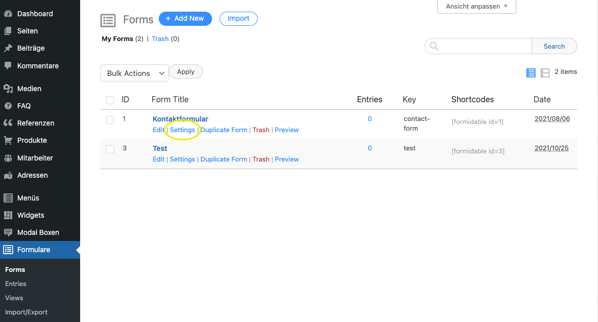 Formulare – Automatische Antwort › CANVAYO – Support