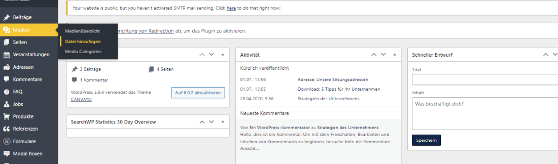 Medien, Bilder und Mediathek verwalten › CANVAYO – Support
