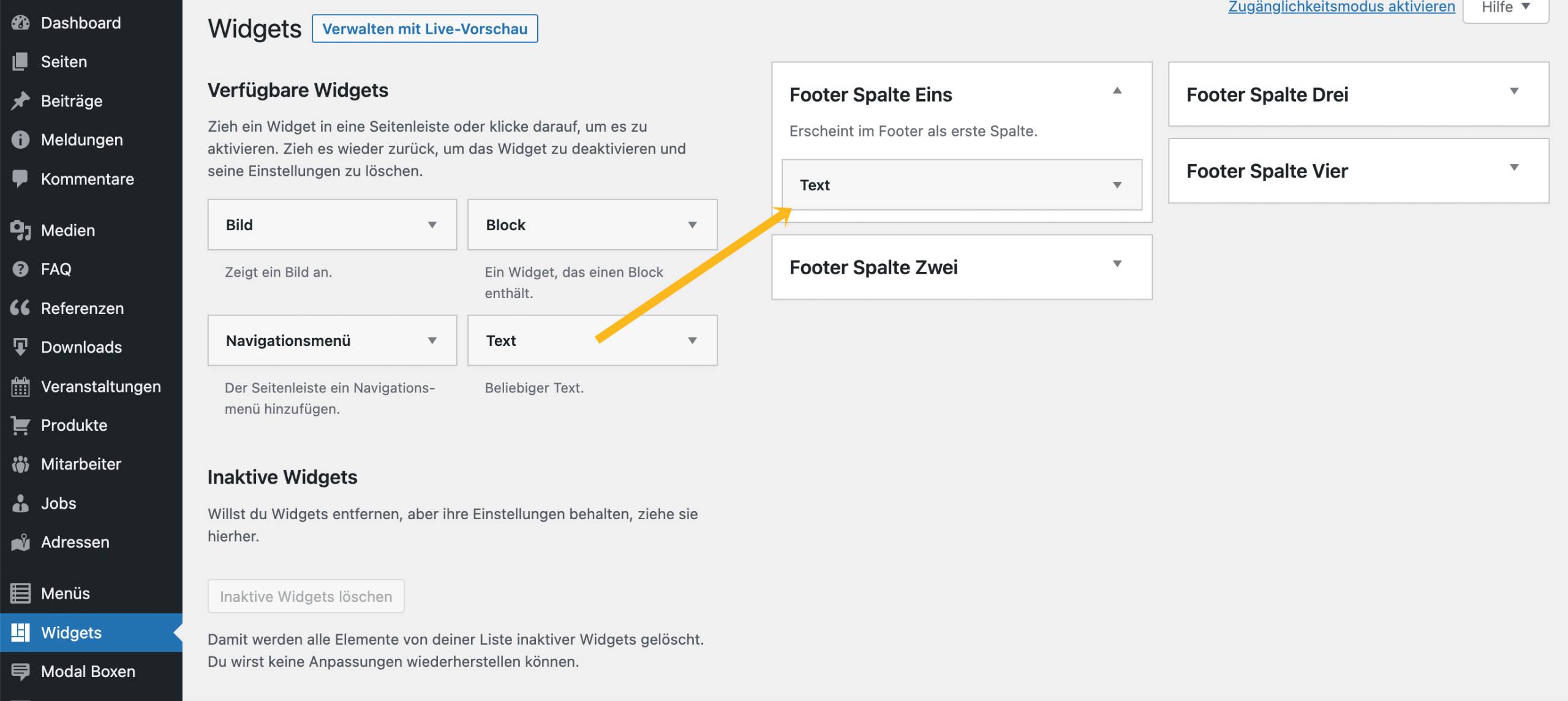 Footer konfigurieren › CANVAYO – Support